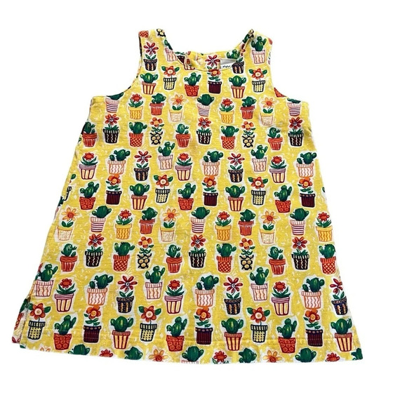 Kelly's Kids | Dresses | Kellys Kids Yellow Dress With Flower And Plant ...